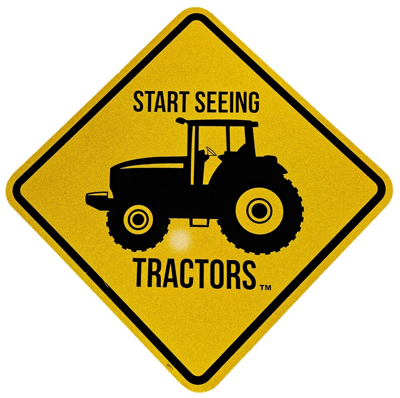 Agriholic Outdoor Tractor Sign, Slow Moving Vehicle, Machinery, Slow ...