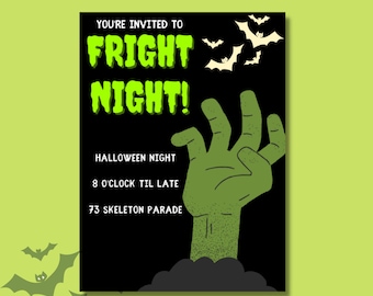 Halloween Party Flyer and Poster, Halloween Invitation Template ...