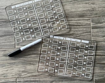 Acrylic Math Board - Etsy