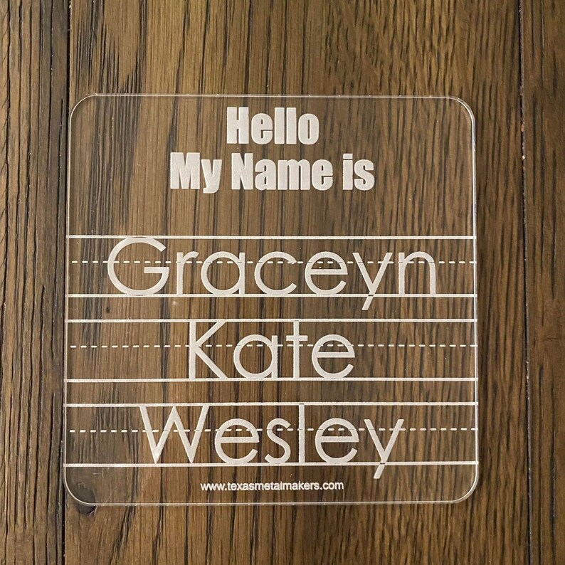 I Can Write My Name Tracing Board | Dry Erase Learning Board | Reusable ...
