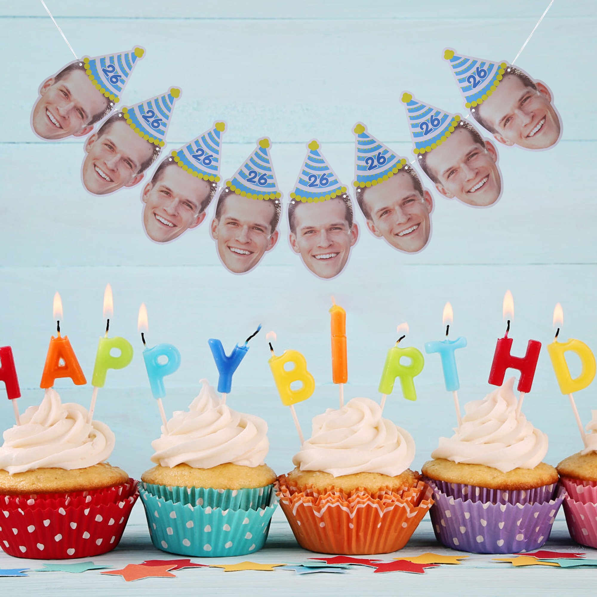 Personalized Face Banner Birthday Banner With Face Custom - Etsy