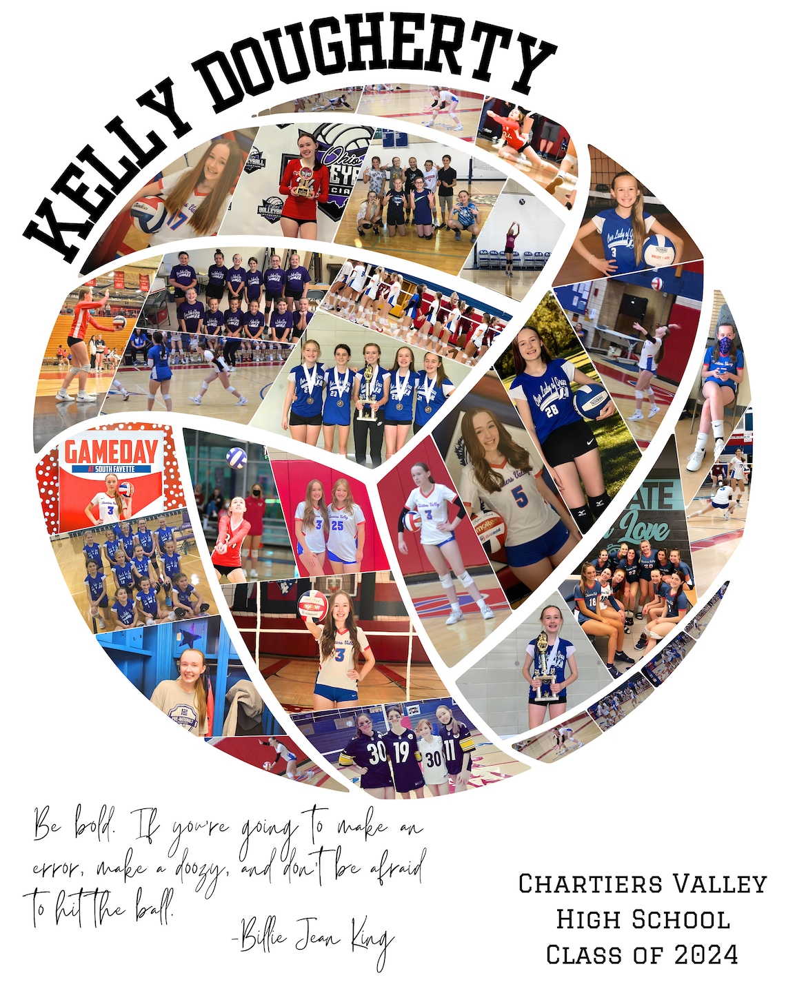 Editable Volleyball Canva Frame Template Pdf Photo Collage 33 Photos - Etsy