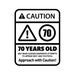 Caution 70 Years Old - Instant Digital Download - SVG, EPS Plus Other ...