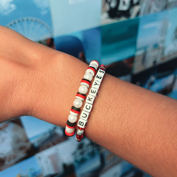 Ohio State Buckeyes Bracelet - Etsy