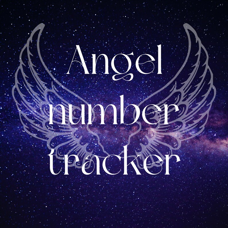 Angel Number Tracker Learn Angel Number Meanings Messages - Etsy