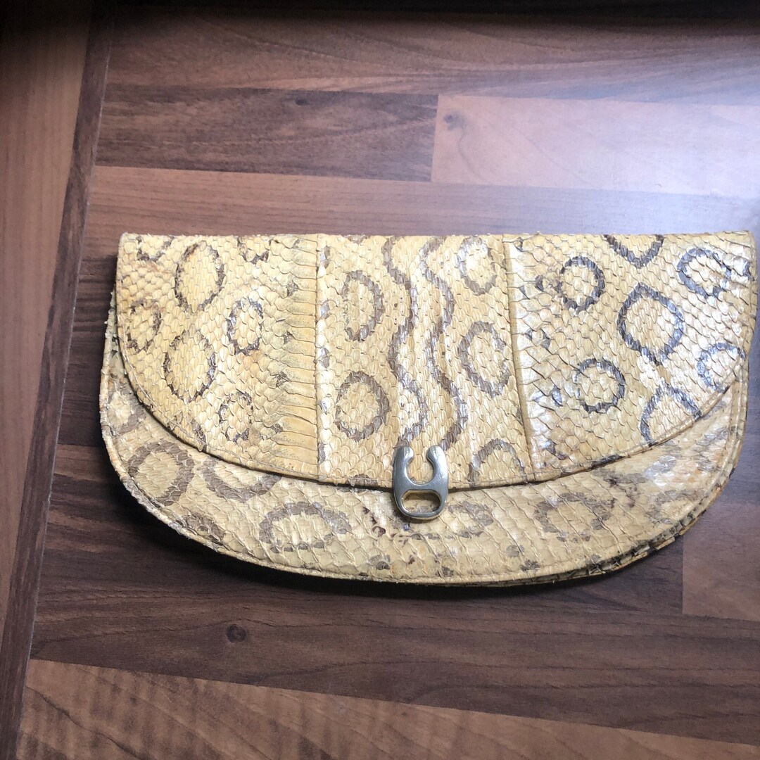 Vintage Real Snake Handmade Handbag - Etsy