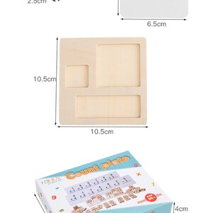 Montessori Math Board: Wooden Number Blocks, Early Learning Toy - Etsy