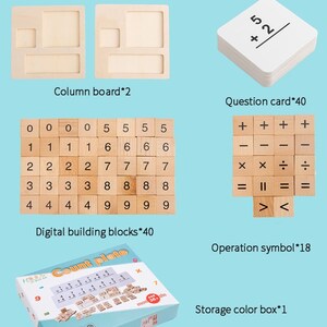 Montessori Math Learning Computing Board Addition Subtraction Early ...