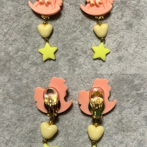 Handmade Clip Earrings and Hair Clips（kidcore/weirdcore/ Nostalgia/80s ...