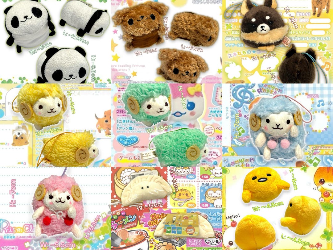 Vintage Plushie & Keychain 2 (furoku /gashapon/sanrio/kawaii/gotochi ...