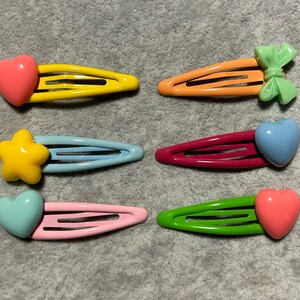 Handmade Clip Earrings and Hair Clips（kidcore/weirdcore/ Nostalgia/80s ...