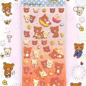 Kawaii Puffy Sticker Sheets (sanrio/hello Kitty/rilakkuma/cinnamoroll ...
