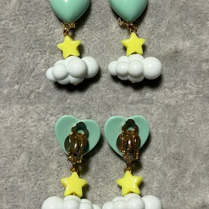 Handmade Clip Earrings and Hair Clips（kidcore/weirdcore/ Nostalgia/80s ...