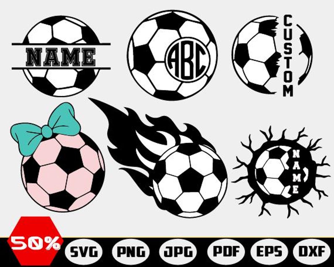 Soccer Ball SVG Bundle, Monogram, Team Designs, Cut File (digital ...
