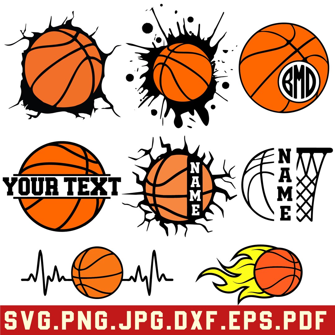 Basketball SVG Bundle, Monogram Shirt Design (digital Files) - Etsy