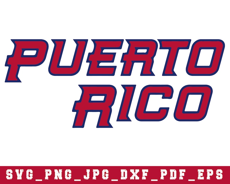 Puerto Rico Baseball Team, Puerto Rico Baseball SVG, Puerto Rico SVG ...