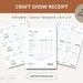 Craft Show Receipt Template. Invoice Form Template, Artist Invoice ...