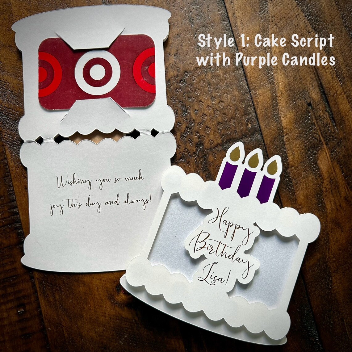 Personalized Birthday Gift Card Holder, Personalized Birthday Card ...