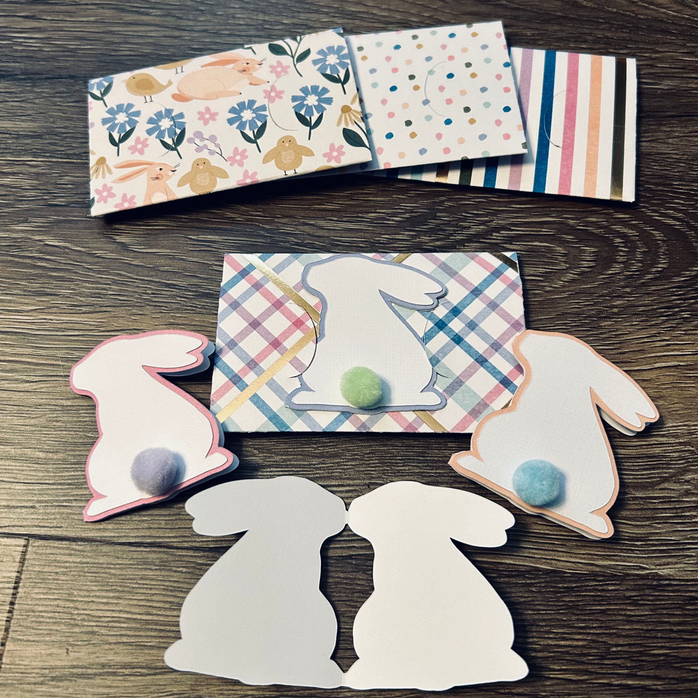 Easter Cards, Easter Gift Card Holders With Mini Cards, Easter Bunny ...