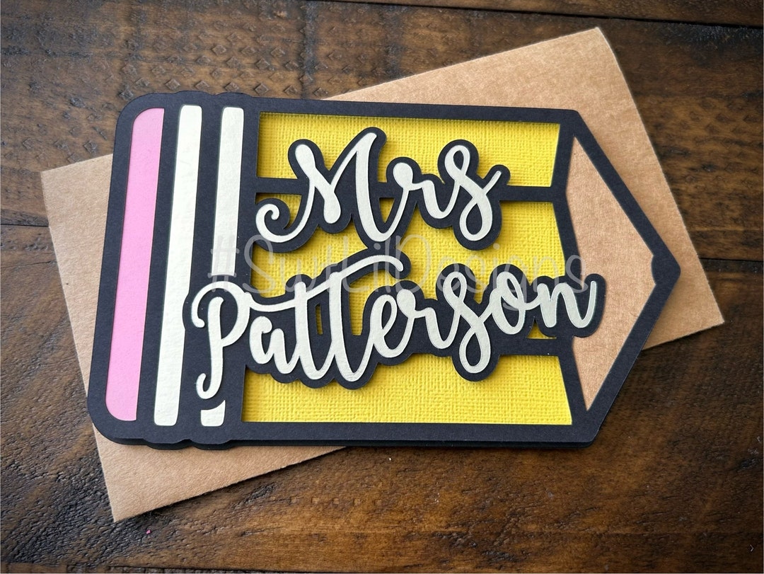 Personalized Teacher Card, Teacher Gift Card Holder, Teacher ...