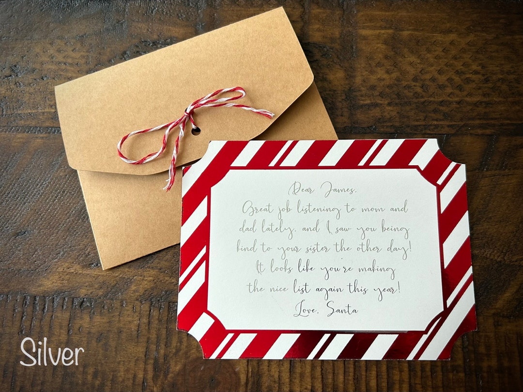 Personalized Letter From Santa, Personalized Letter From Elf, Write ...