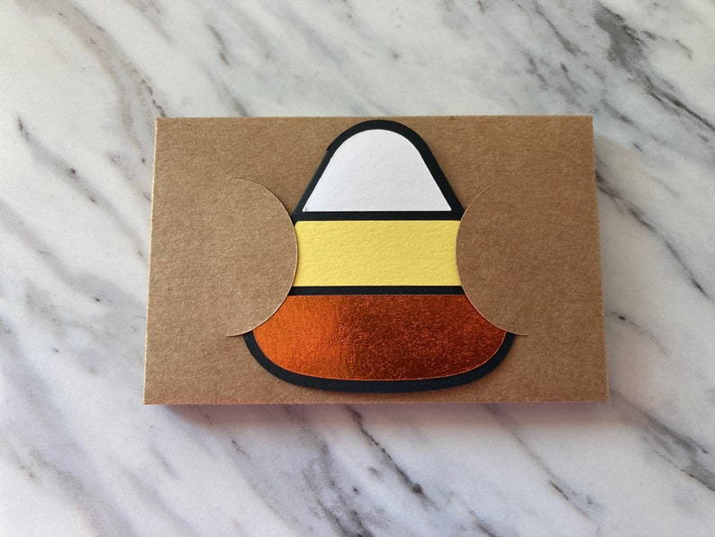 Halloween Cards, Set of 5, Mini Fall Cards, Miniature Halloween Cards ...