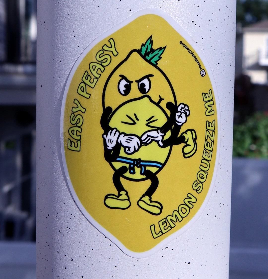 Easy Peasy Lemon Squeeze Me BJJ Sticker - Etsy