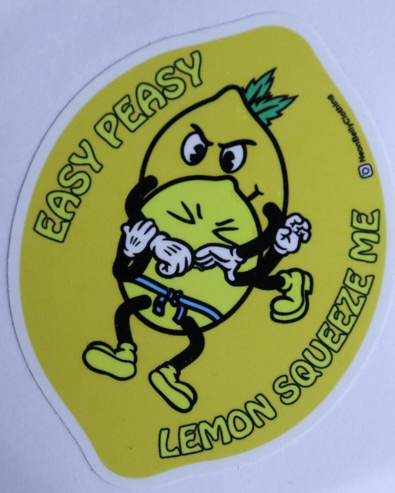 Easy Peasy Lemon Squeeze Me BJJ Sticker - Etsy