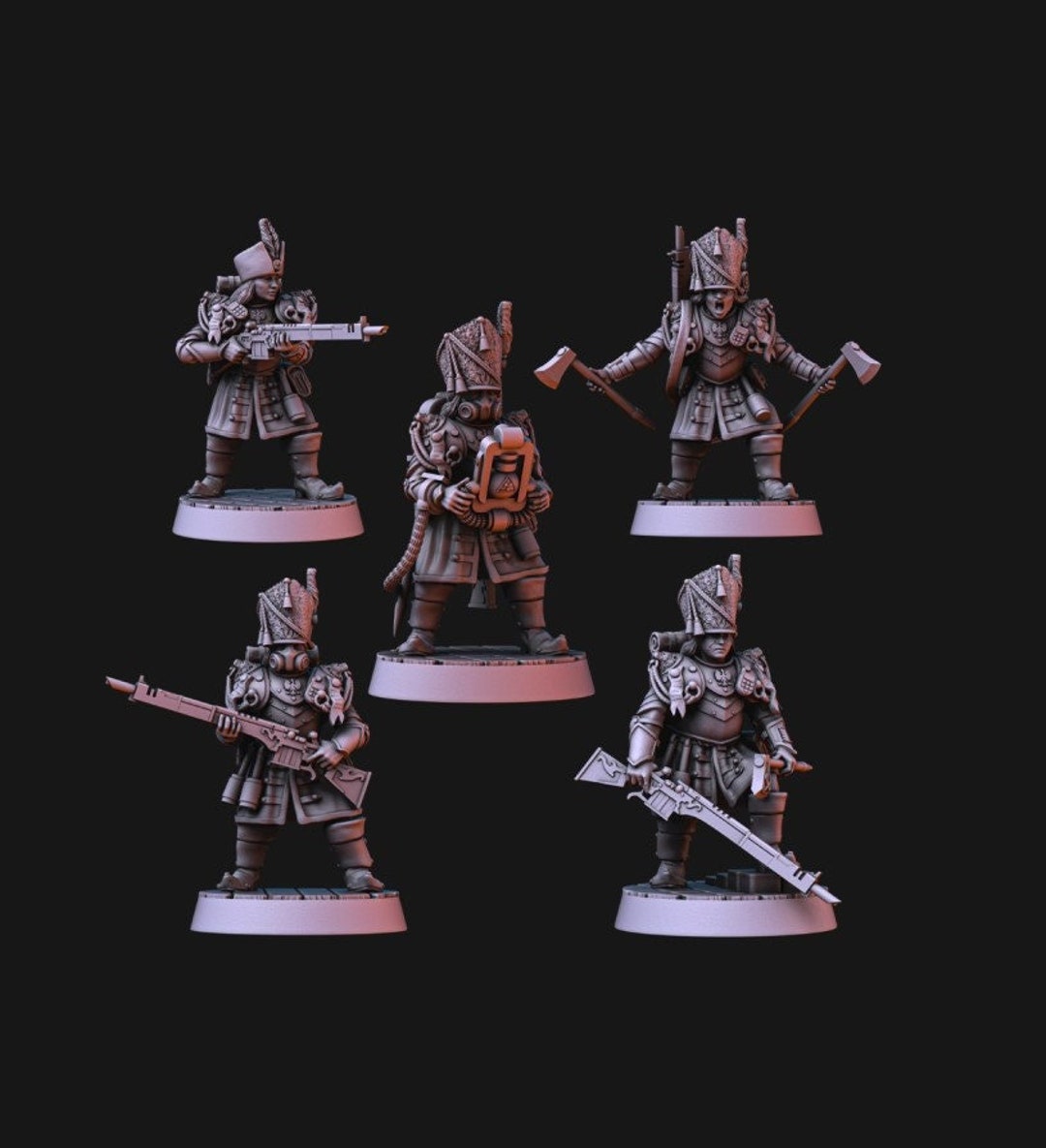 The Varvaks of Chiema III Tactical Set 4 5 Troopers 34mm - Etsy