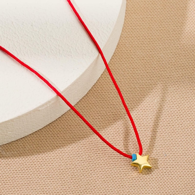 Red String Necklace - Etsy