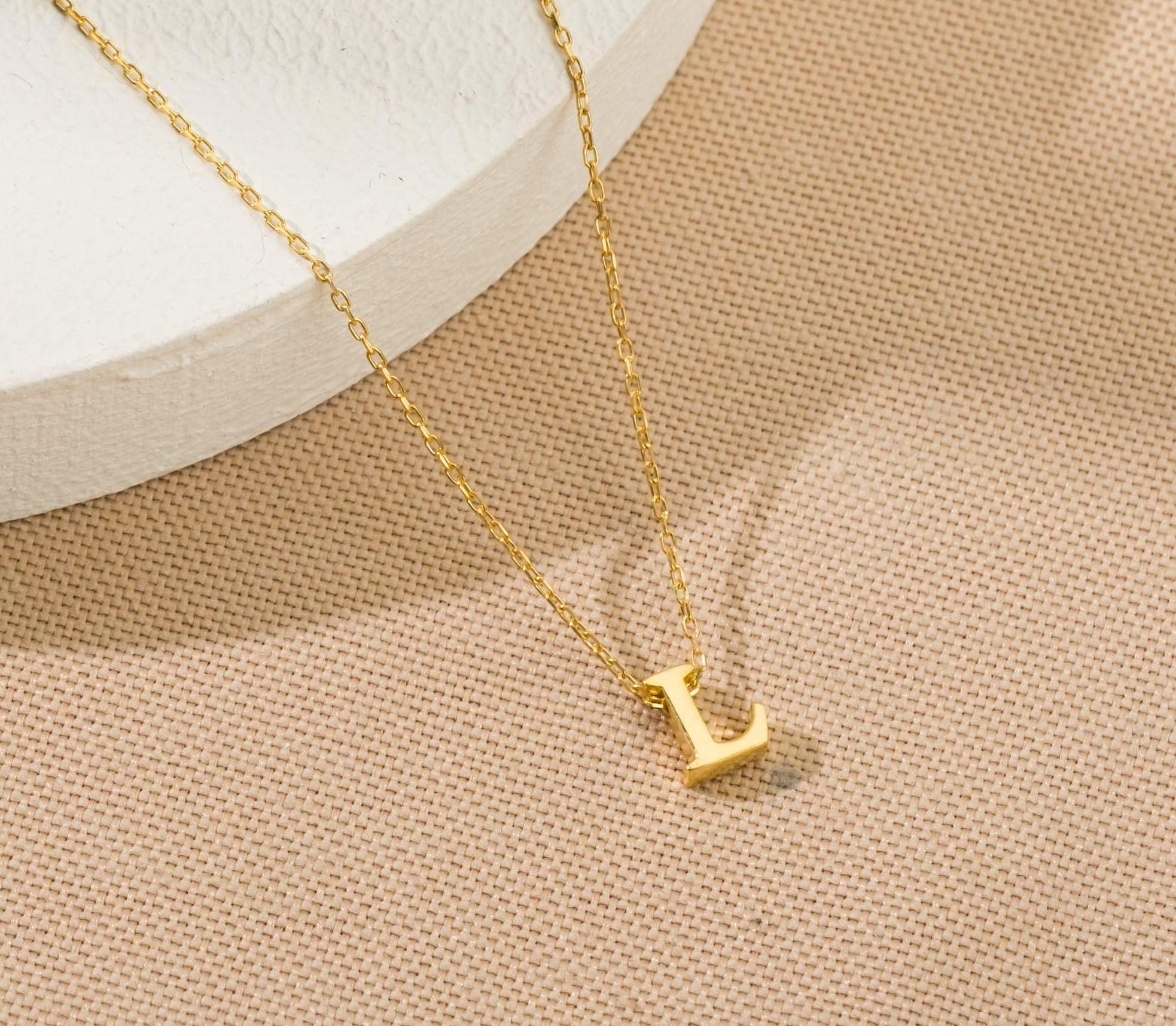 Big l necklace store