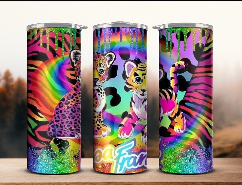 Lisa Frank Inspired Tumbler 20oz Tumbler - Etsy Lisa Frank Inspired Tumbler 20oz Tumbler - Etsy