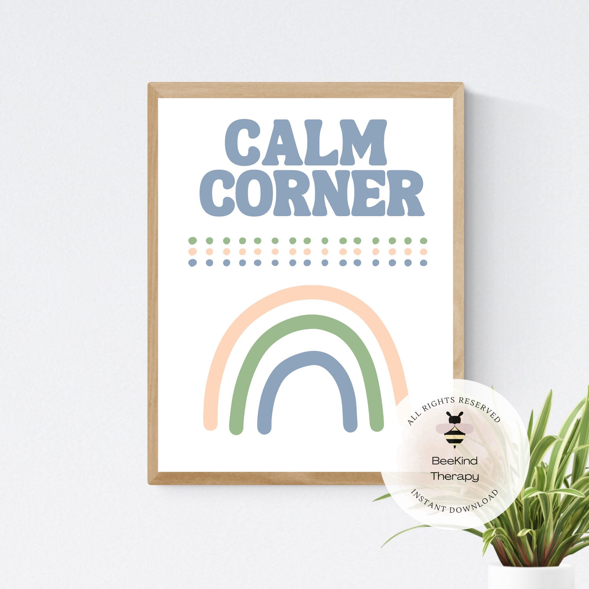 Calm Down Corner Poster Social-emotional Learning Playroom - Etsy