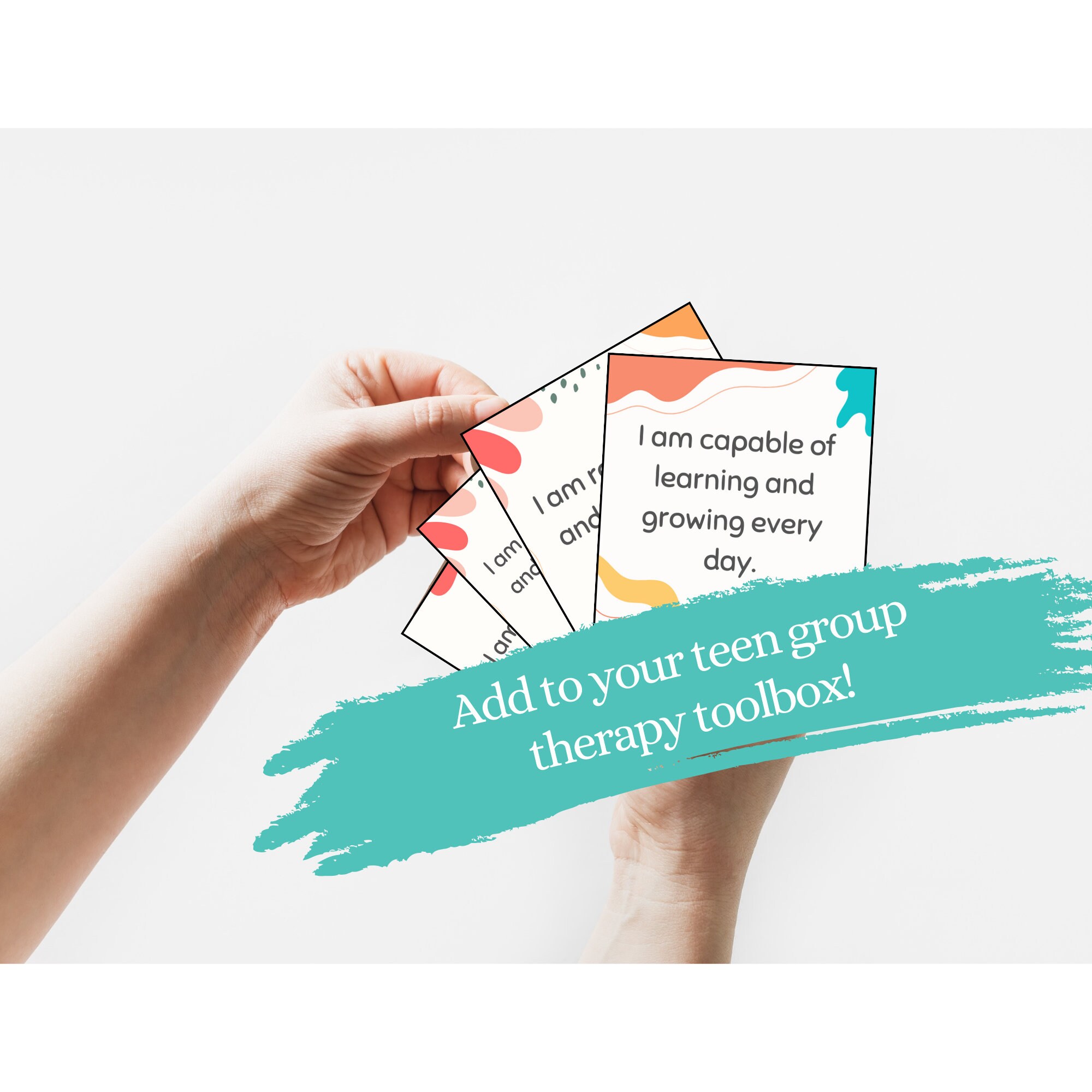 Affirmation Cards for Adolescents and Teens, Group Therapy Tool ...