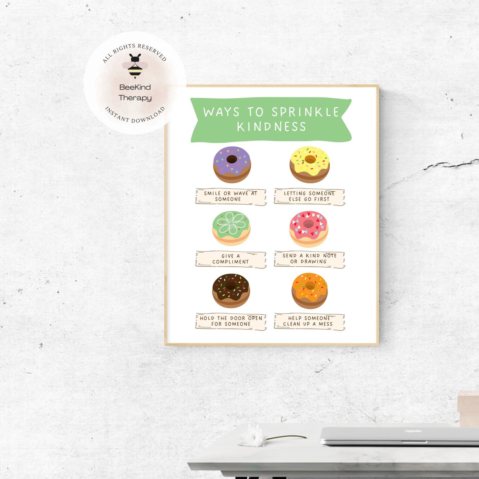 Colorful Mental Health Poster, Kindness Poster, Positive Affirmation ...