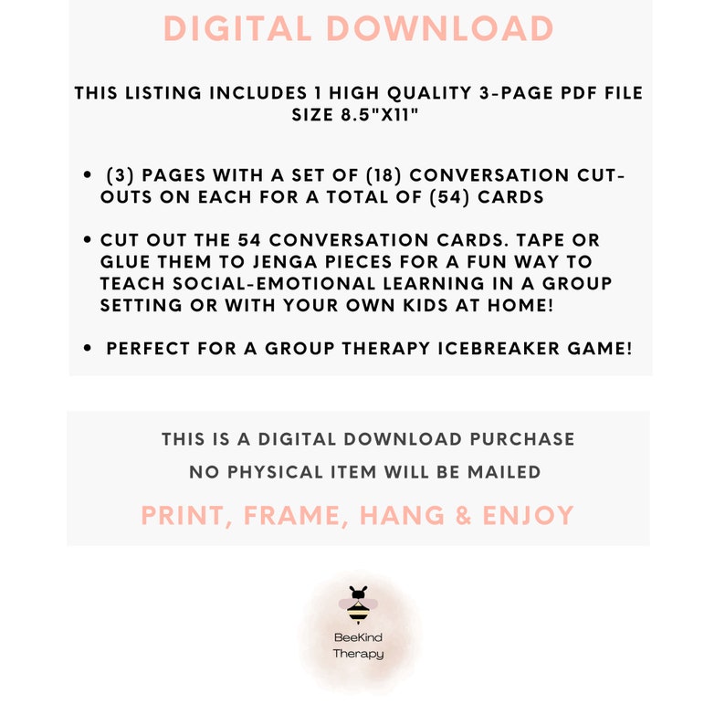 Tumbling Tower Questions for Kids, This or That, Therapy Game Tools ...