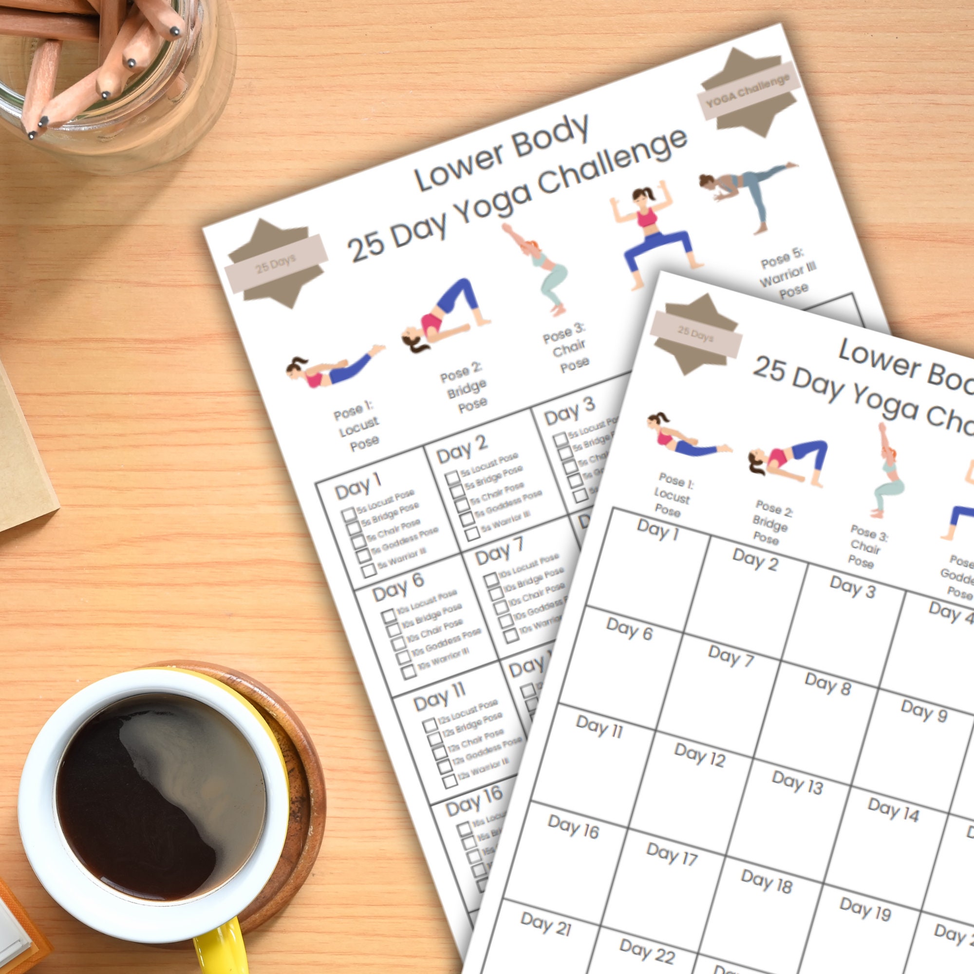 25 Day Lower Body Challenge, Butt Lift, Booty Workout, Glutes Toning ...