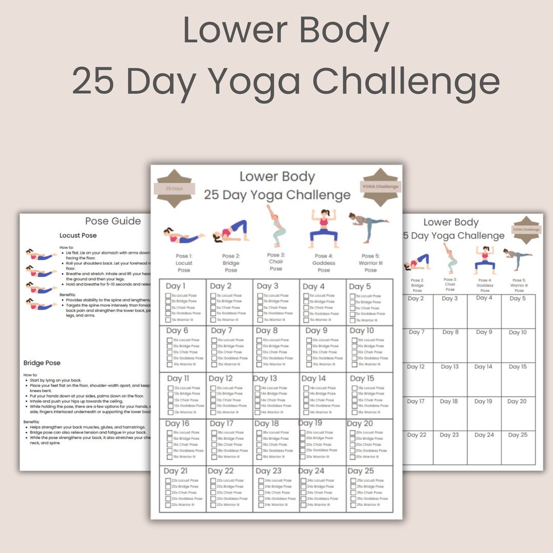 25 Day Lower Body Challenge, Butt Lift, Booty Workout, Glutes Toning ...