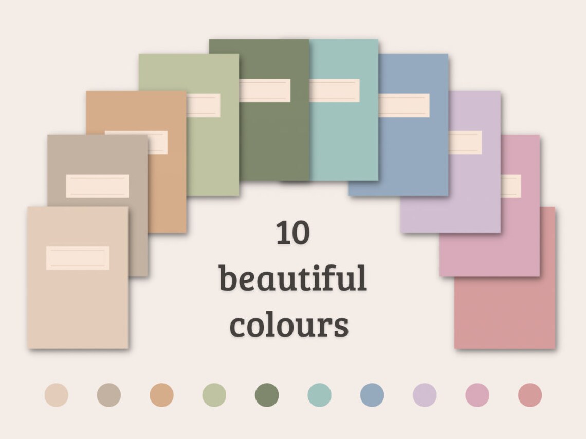 30 Digital Plain Covers for Goodnotes 5 Minimalist Pastel - Etsy