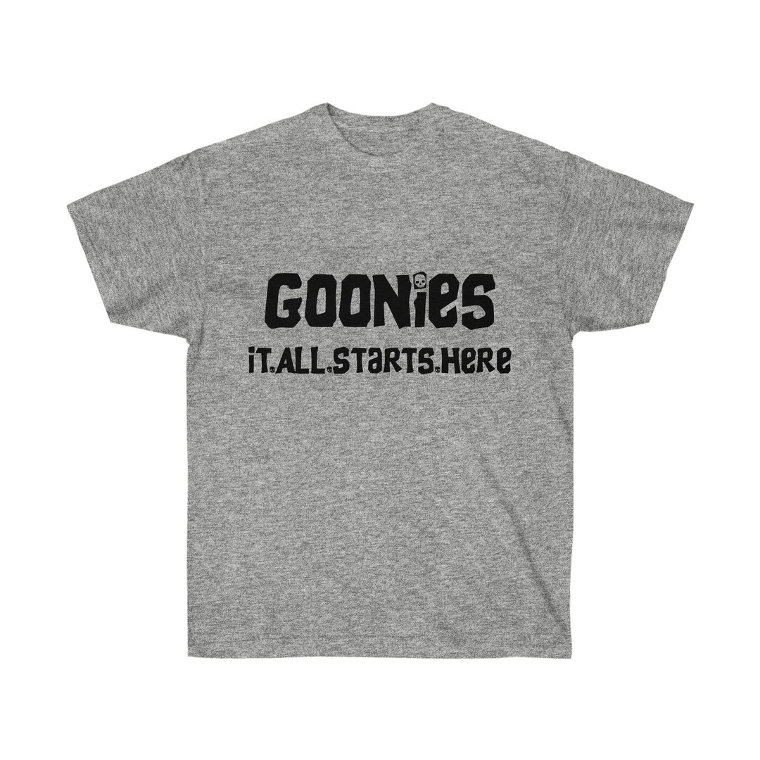 Goonies Tee It All Starts Here - Etsy