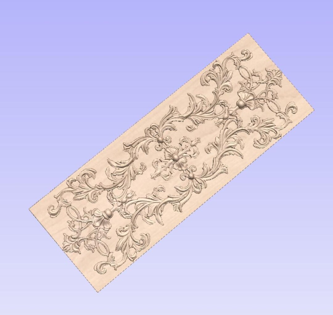 Digital CNC File Ornate Detailed Filigree Design 3D Wood Custom Cabinet ...