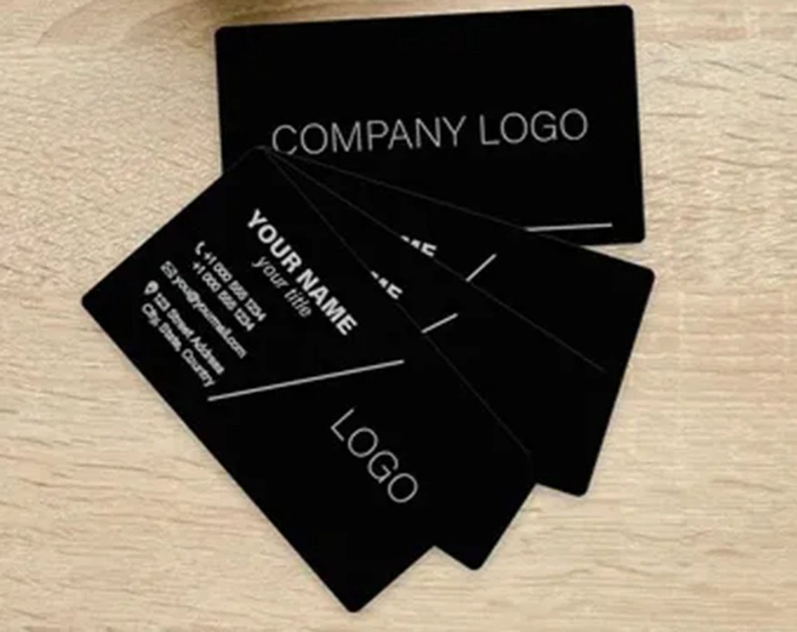 Personalized Lasered Metal Business Cards - Etsy
