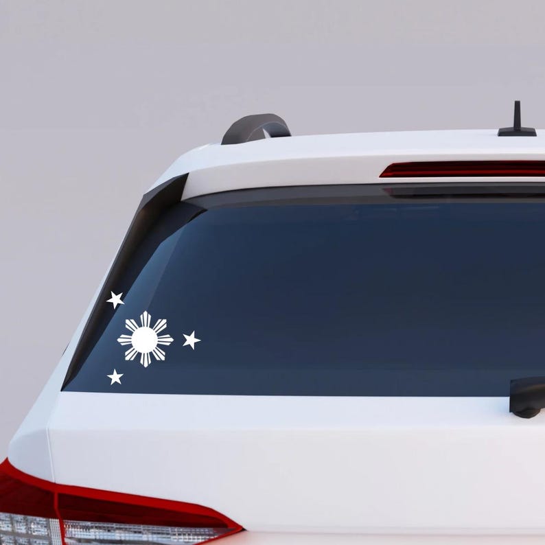 Philippine Flag Decal Sticker - Etsy