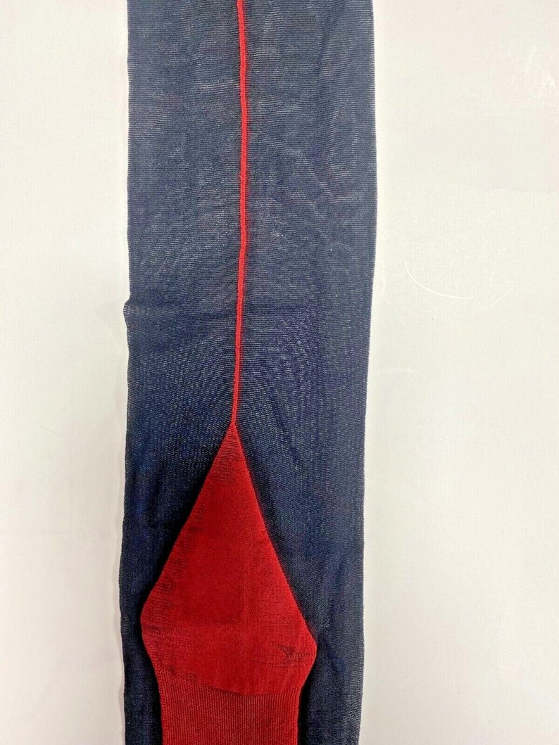Various Sexy Open Crotch Contrast Seam Sheer Cuban Heel Tights Women's ...