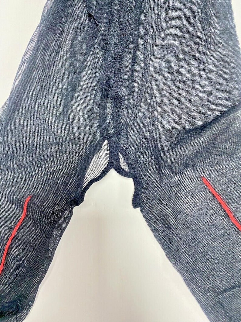 Various Sexy Open Crotch Contrast Seam Sheer Cuban Heel Tights Women's ...