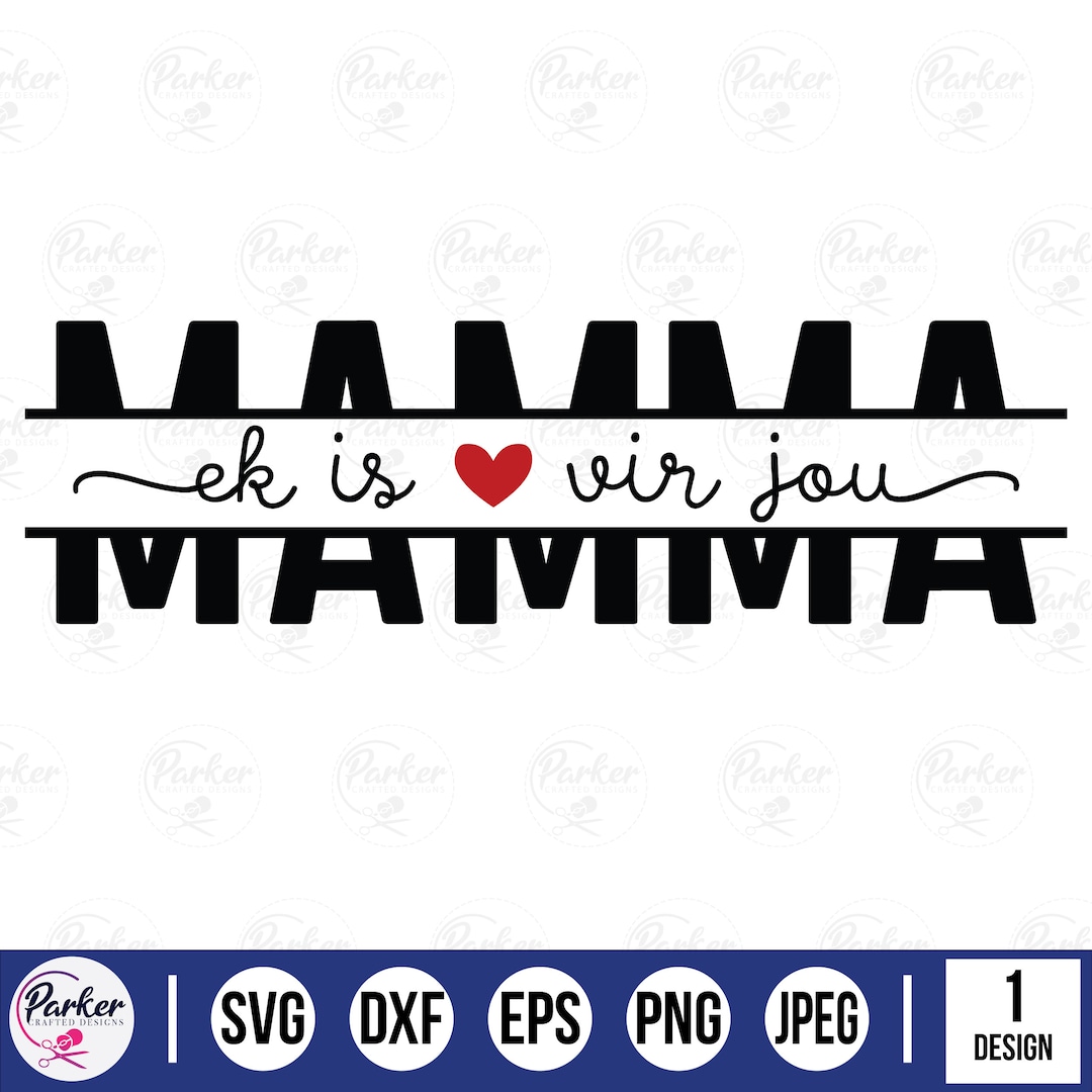 Mamma EK is Lief Vir Jou | Afrikaans | South African - Etsy
