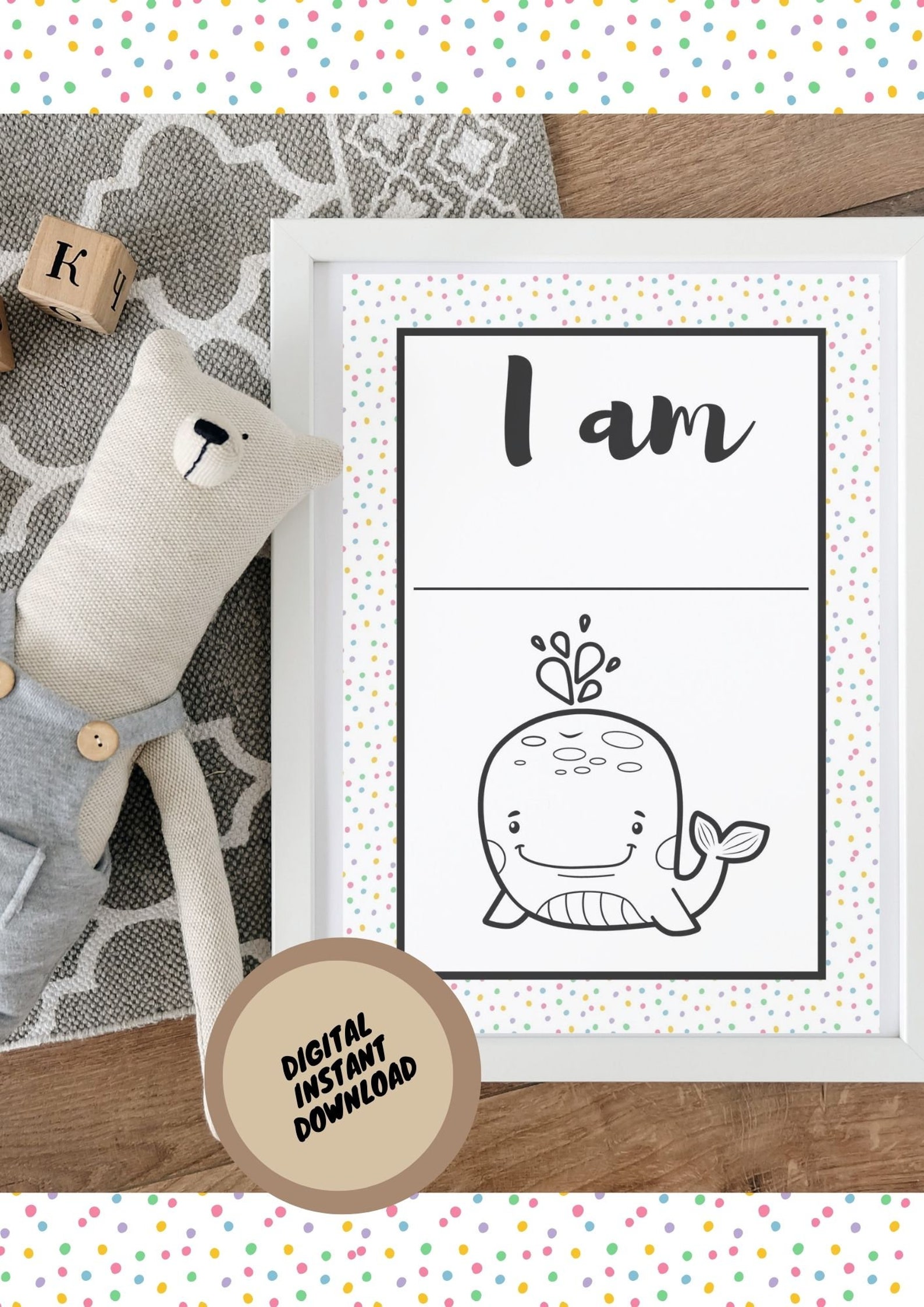 Positive Affirmations Card for Kids, Motivational Cards,kids Mood ...