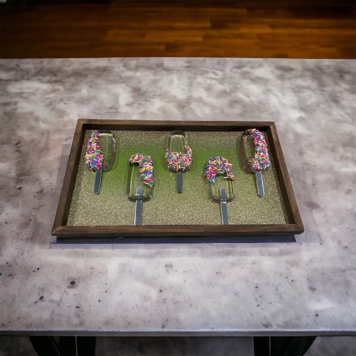 Rainbow Sprinkle Dipped Ice Pop Wall Pop Sculpture, Candy Art, Popsicle Art, Hanging Pop Art - Etsy