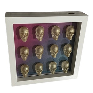 Skull Art Collector, Skull Theme Art, Gold Skulls - Etsy