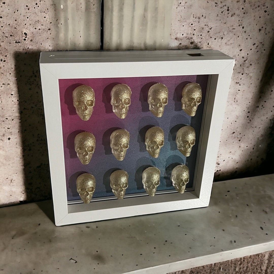 Skull Art Collector, Skull Theme Art, Gold Skulls - Etsy
